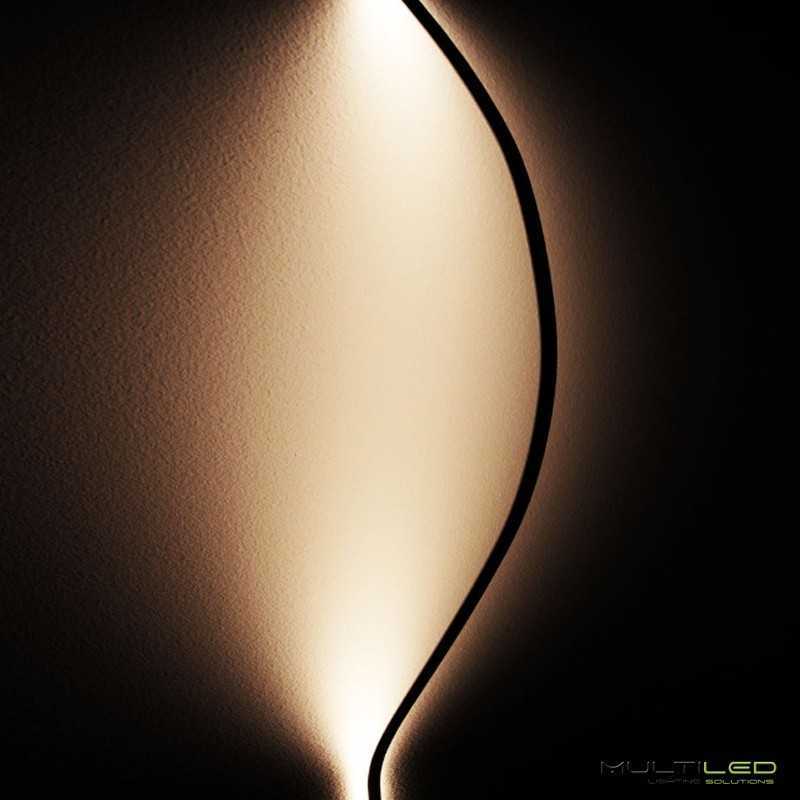 Perfil de aluminio flexible y moldeable para tira LED modelo Flexi (2mts)