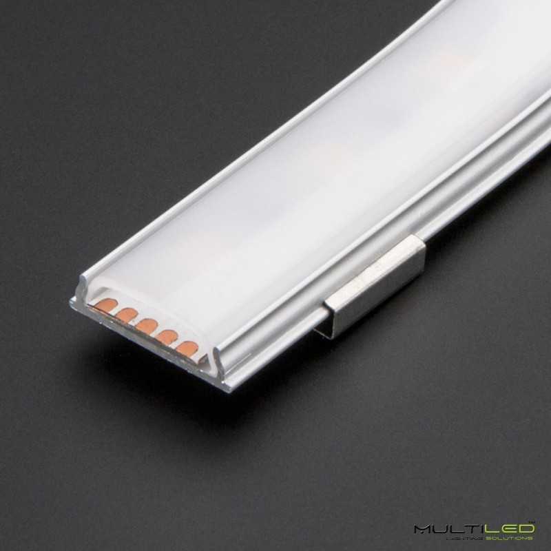 Perfil de aluminio flexible y moldeable para tira LED modelo Flexi (2mts)
