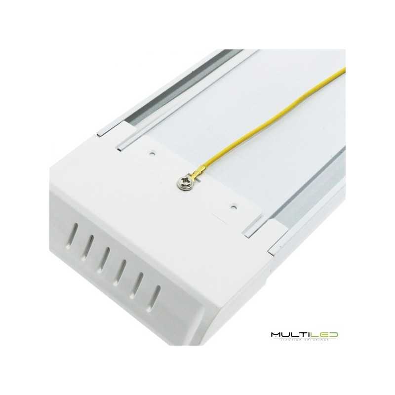 Regleta lineal Ultra plana Led de superficie SMD2835 40W - 60cm Blanco ...