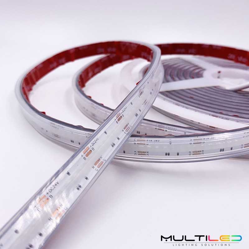 Tira led profesional COB, 840Leds/Mt 10mm 14W/Metro IP68 High Tech 24V ...